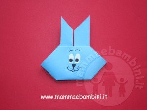 Coniglio con tecnica origami - Mamma e Bambini