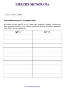Parole con SCE e SCIE - Mamma e Bambini