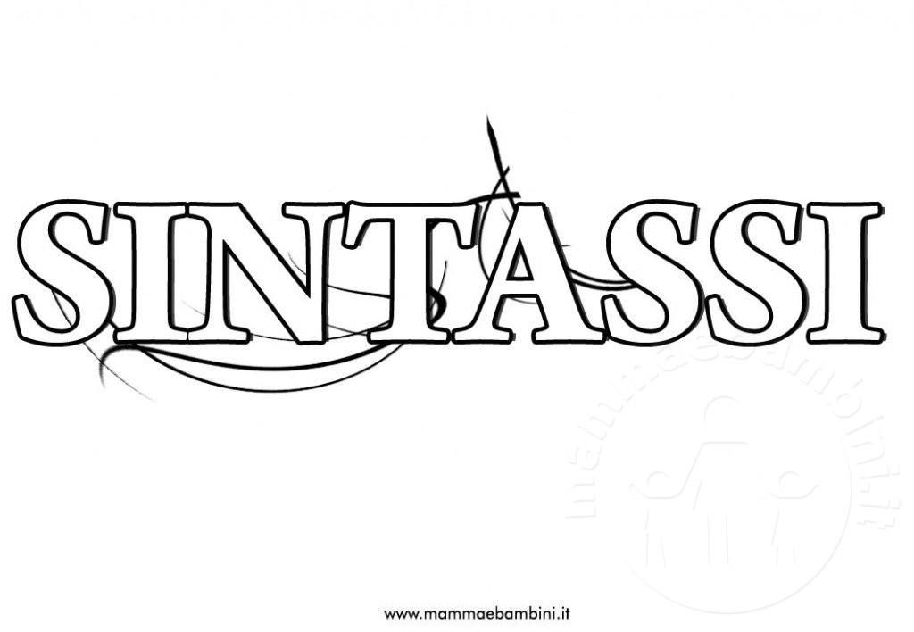 Copertina quaderno per Sintassi - Mamma e Bambini