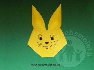 Coniglio con la tecnica origami - Mamma e Bambini