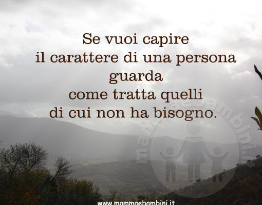 frasi sul carattere – Mamma e Bambini