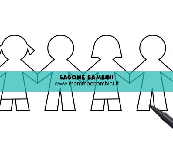 Sagome bambini da stampare - Mamma e Bambini