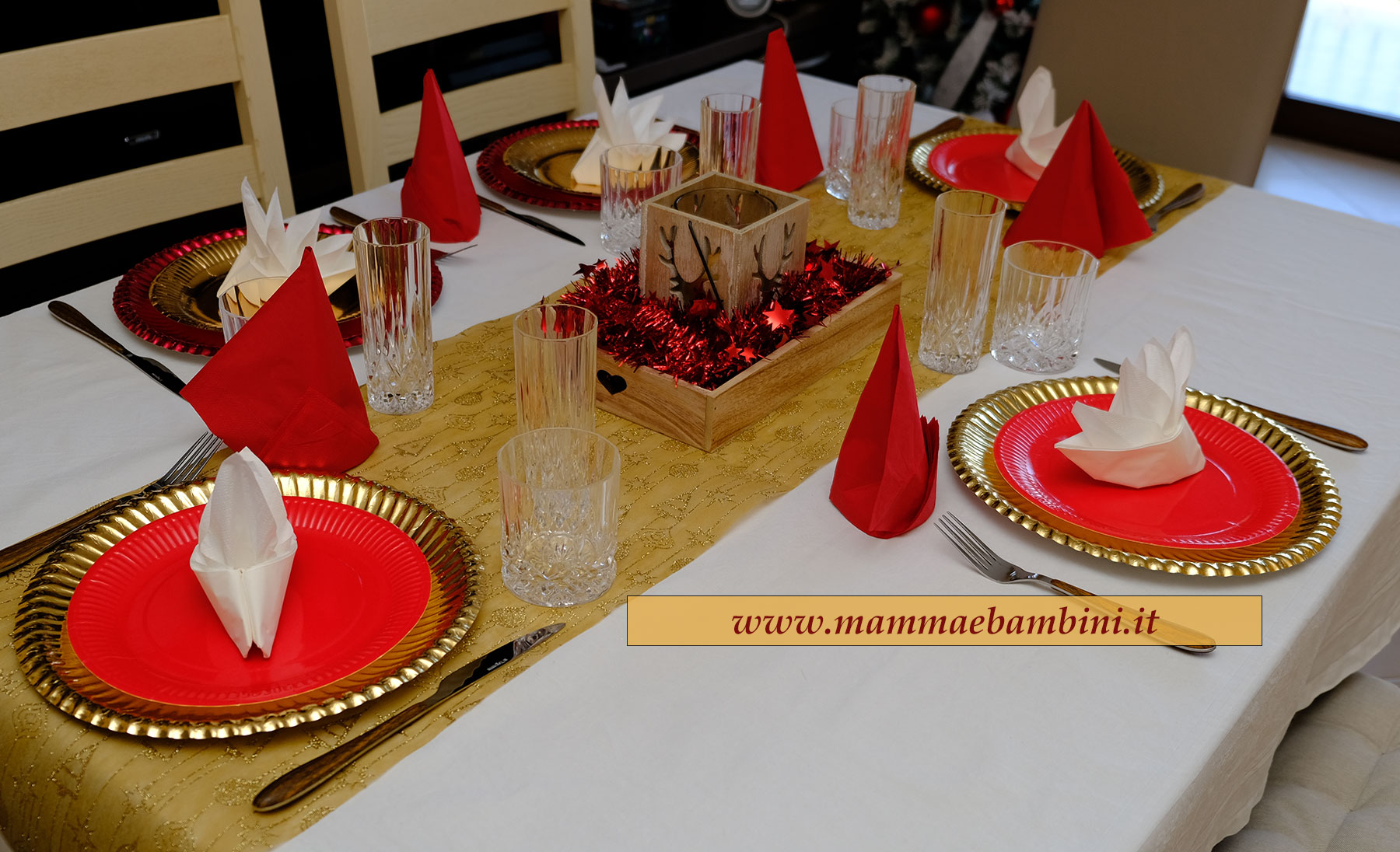 Tavola Natale: centrotavola e tovaglioli - Mamma e Bambini