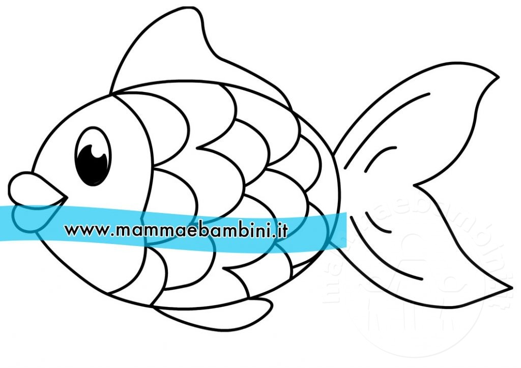 Disegni Da Colorare Per Lestate Pesce Mamma E Bambini