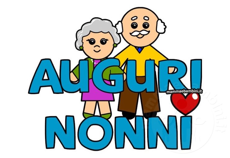 Auguri nonni - Mamma e Bambini