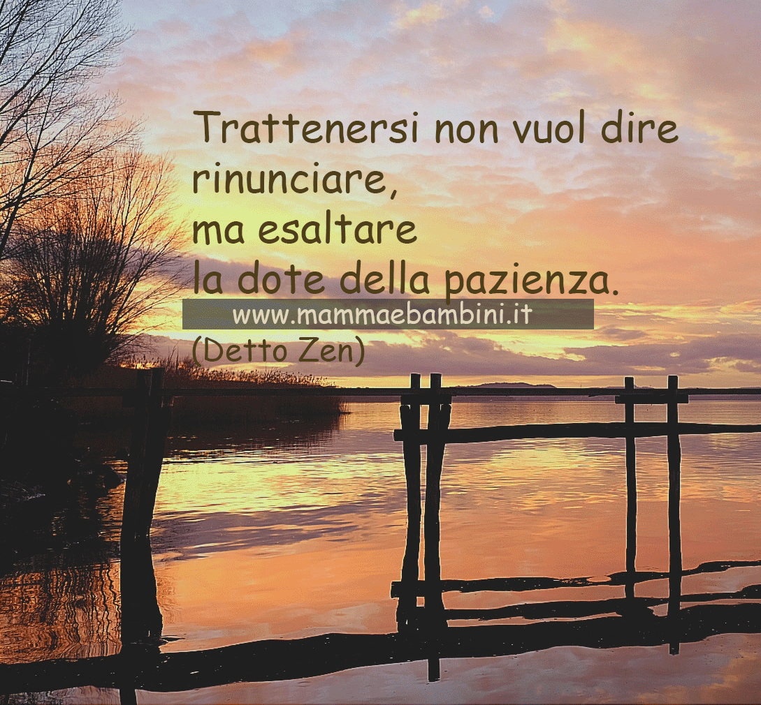 Frase del giorno 25 marzo sulla pazienza - Mamma e Bambini