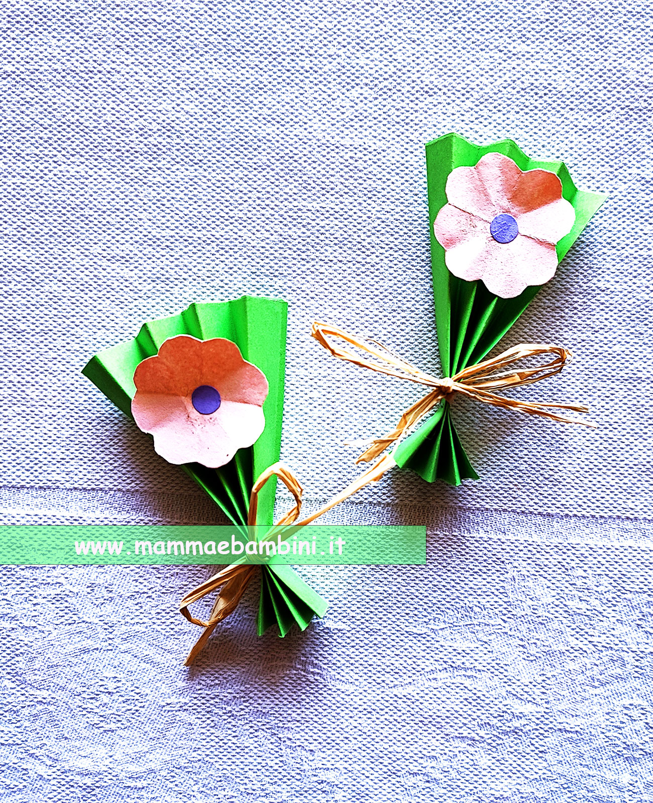 Segnaposto con fiore - Mamma e Bambini