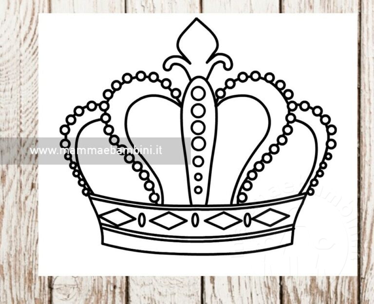 Corona disegno - Mamma e Bambini