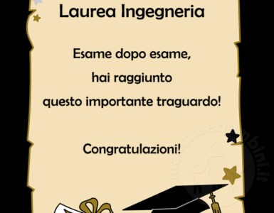 Biglietto congratulazioni laurea in scienze biologiche e fisica. - Mamma e Bambini