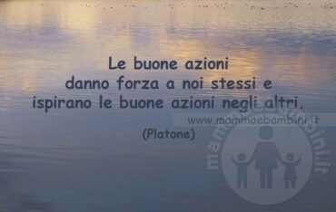 Frase del giorno 10.06 buone azioni - Mamma e Bambini
