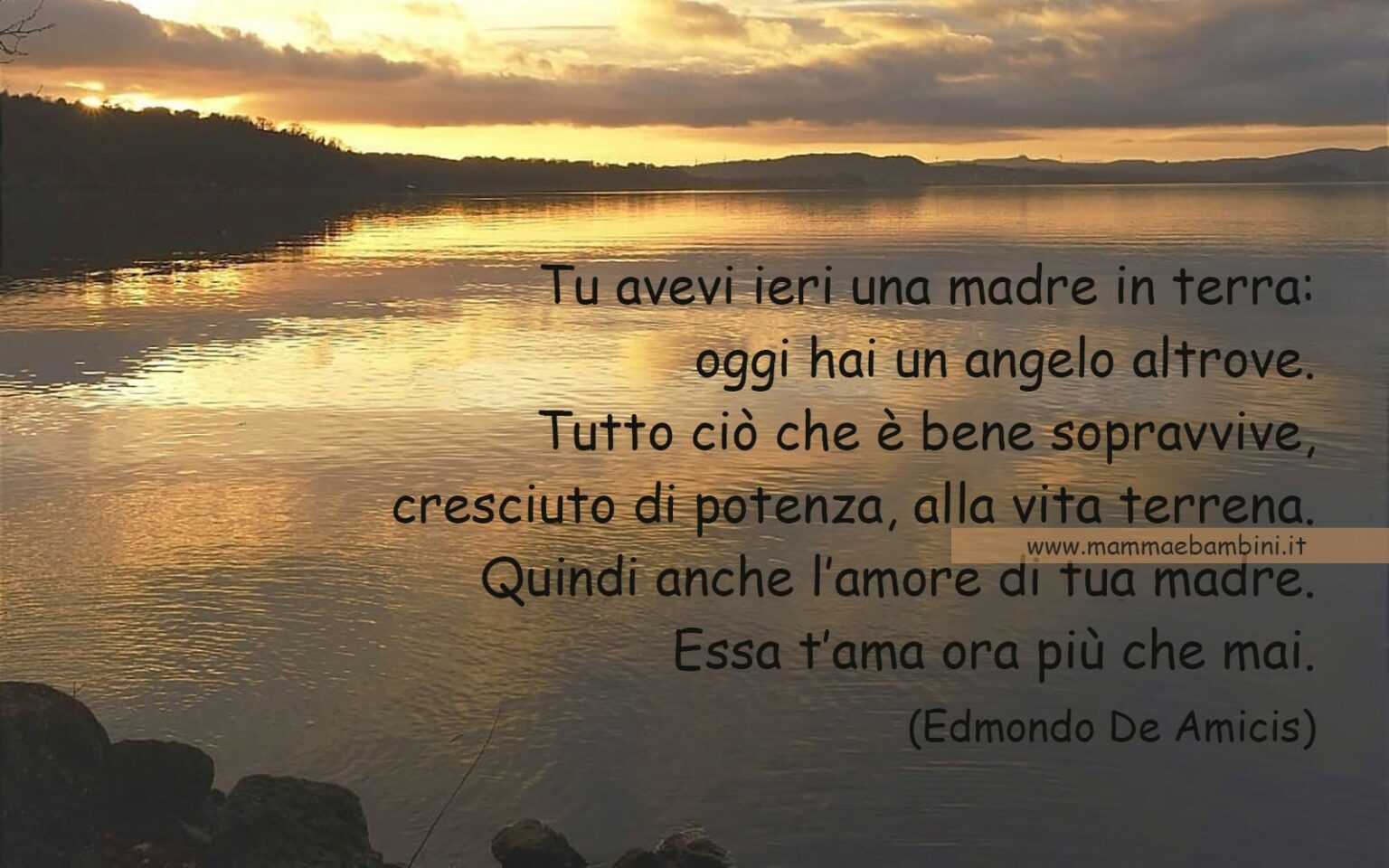 Frase del giorno su madre defunta - Mamma e Bambini