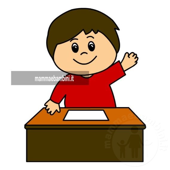 Bambino che alza la mano - Mamma e Bambini