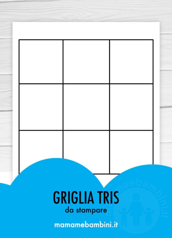 Gioco tris da stampare - Mamma e Bambini