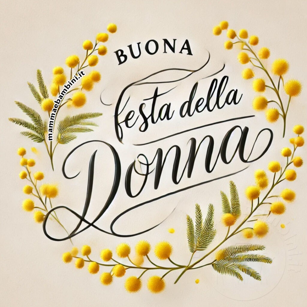 Buona Festa della Donna - Mamma e Bambini