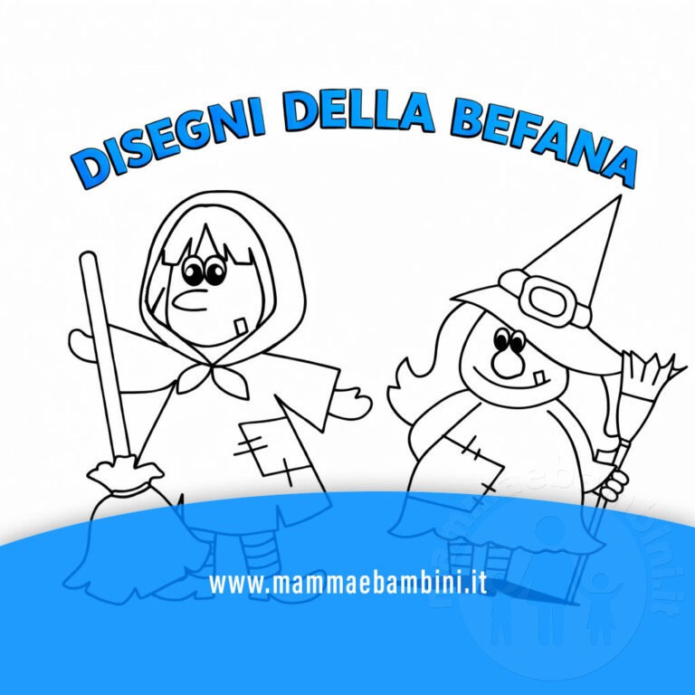 Disegni Befana - Mamma e Bambini